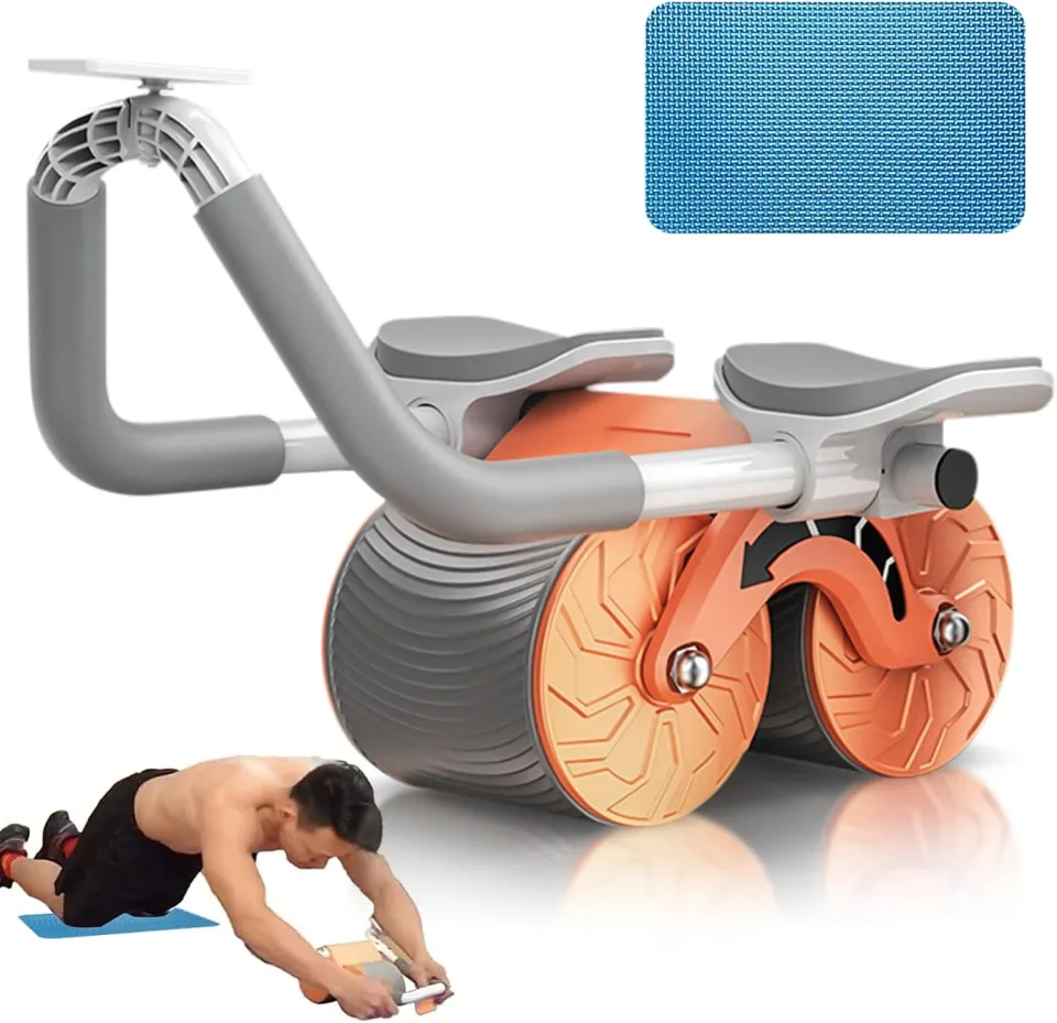 Abs Roller Exercise Roller with Stable Double Wheels Abdominal Training Machine Daraz.pk