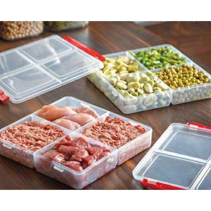4 Sectional Food Storage Box - 1 Kg Capacity | Daraz.pk