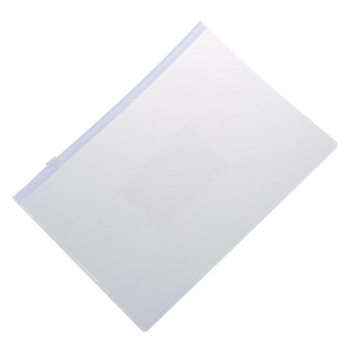 White Clear Size A5 Paper Slider Zip Closure Folders Files Bags 40 Pcs ...