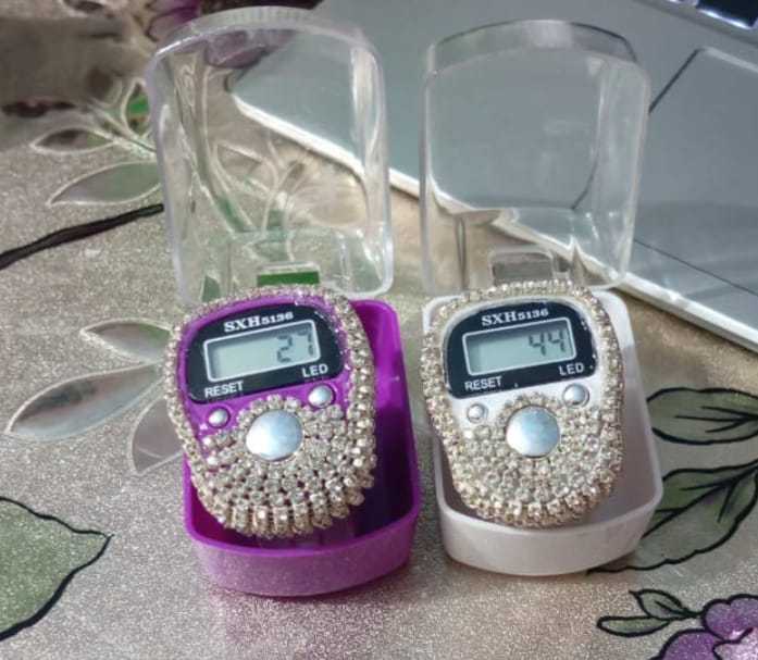 Mini finger Digital ring Fancy counter Tasbeeh 5_digit portable digitsl ...