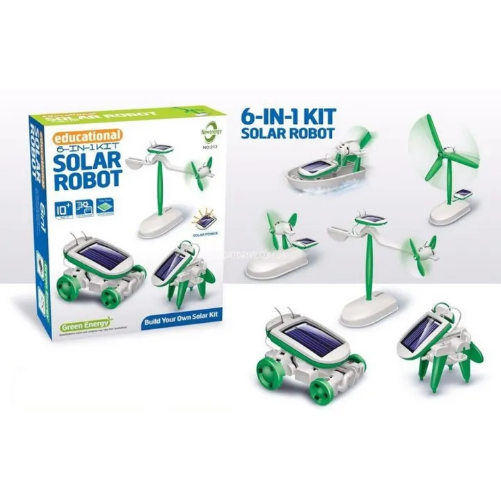 Solar Robot Toys 6 in 1 STEM Learning Kits Educational Building Kit ...