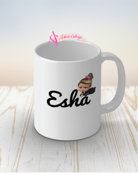 Esha name boss baby mug | Daraz.pk