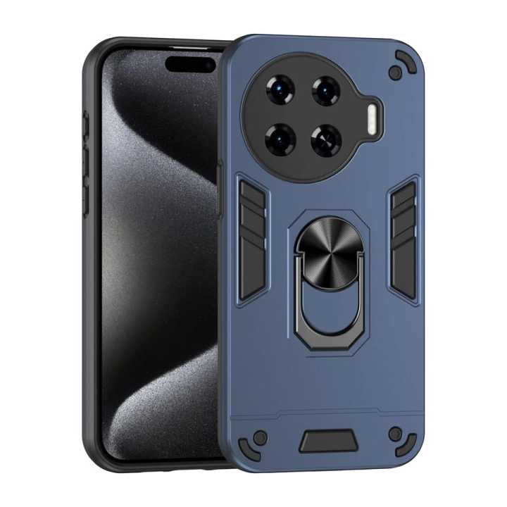 Tecno Spark 20 Pro + Plus Case Luxury Shock-Proof Armor With Car Ring ...