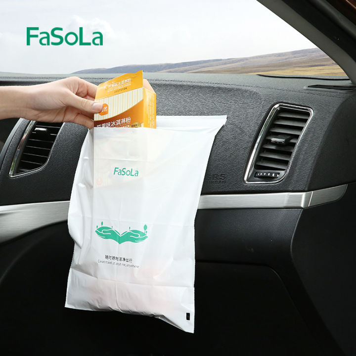 FaSoLa Portable Car Garbage Bag Paste Type Disposable Vomiting Storage ...