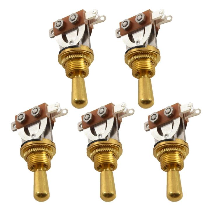 5X Gold Electric Guitar 3 Way Toggle Switch Pickup Selector Switch with ...