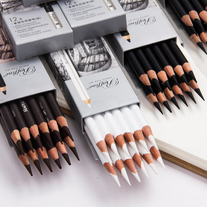 12 pcs/box Professional drawing pencil 2H-14B Sketch pencil Charcoal ...