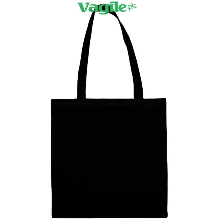 Vagile Extra Long Handle Cotton Tote shopping Bags Plain Eco Friendly ...