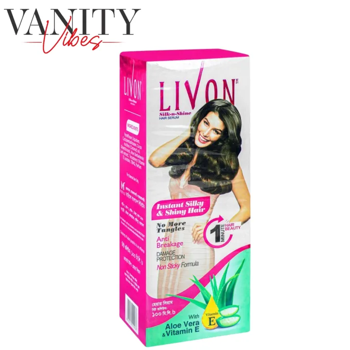 Livon Silk N Shine Hair Serum with Aloe Vera & Vitamin E 100ml | Daraz.pk