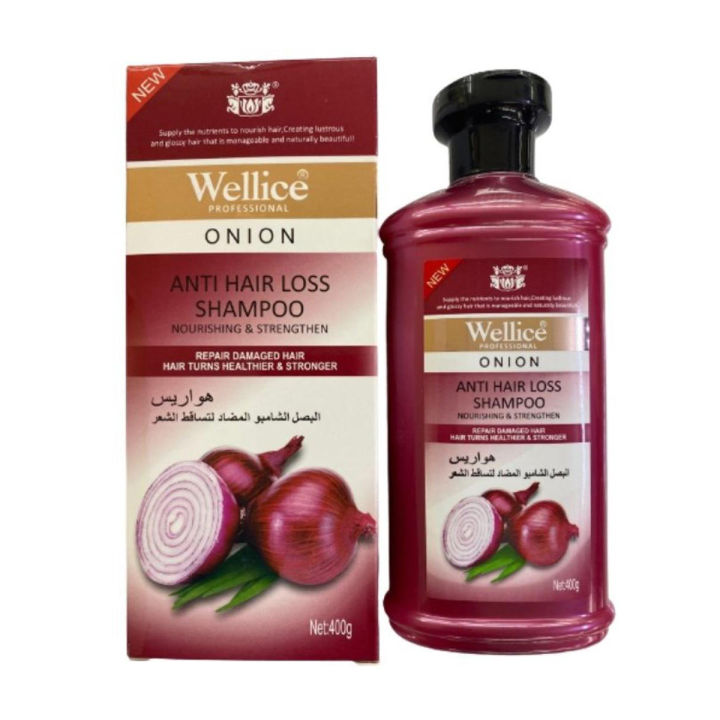 Wellice Professional Onion Anti Hair Loss Shampoo 400ml | Daraz.pk