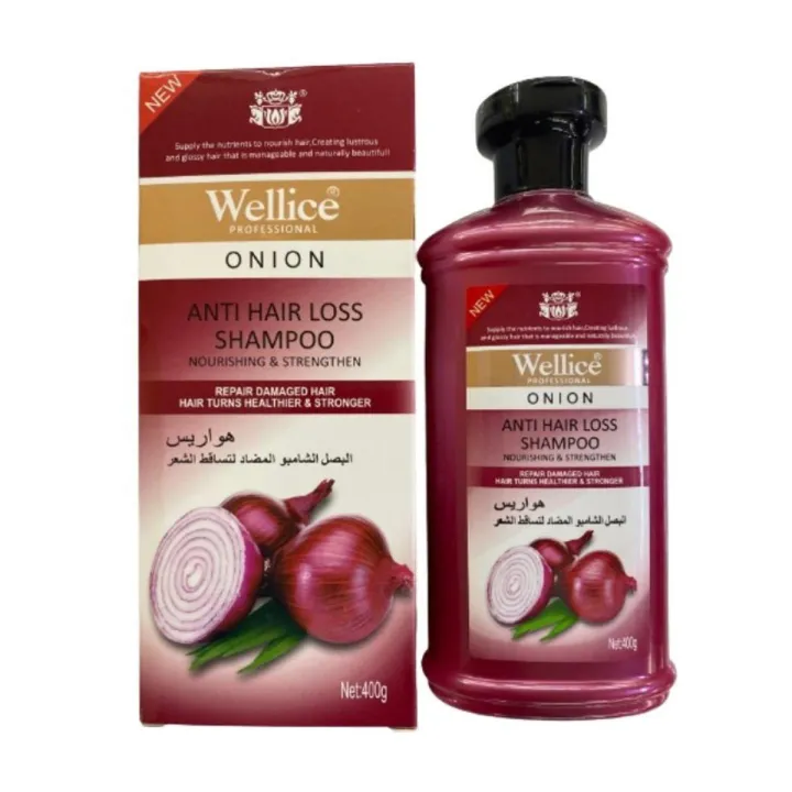 Wellice Professional Onion Anti Hair Loss Shampoo 400ml | Daraz.pk