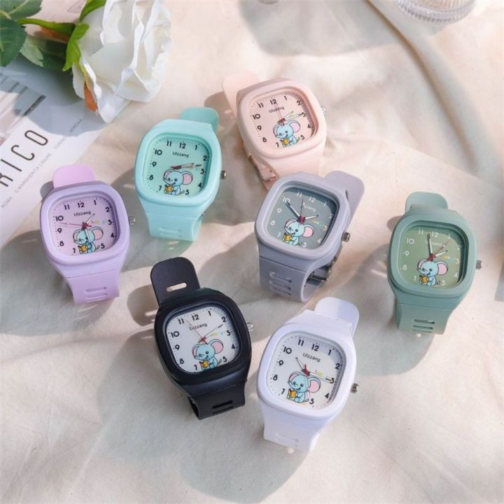 New Silicone Silicone Sports Watch Luminous Square Children's Watch ...