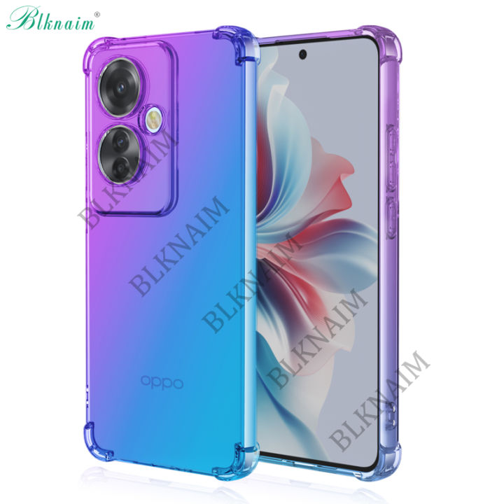 BLKNAIM Phone case For OPPO Reno 11F 5G case Gradient Four corners Anti ...