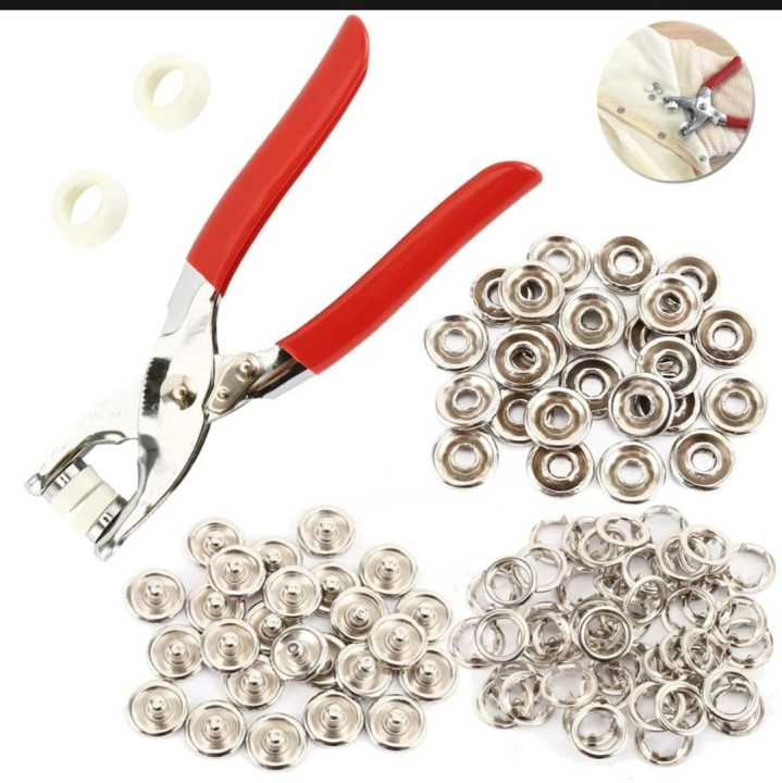 High Quality Metal Snap Buttons Press Plier 9.5mm Metal Sewing Prong ...