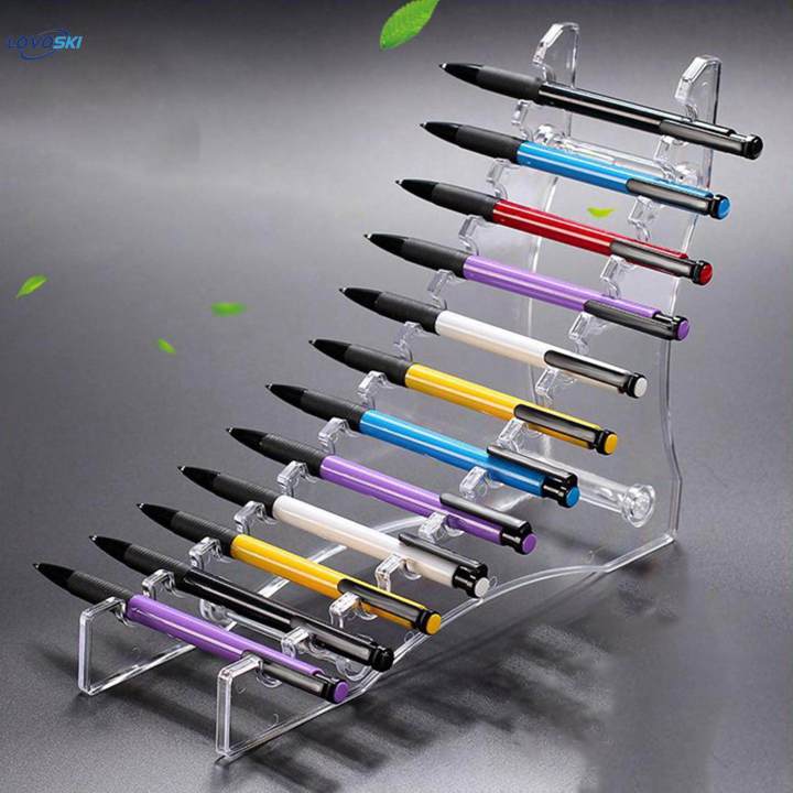 Acrylic Pen Holder Vertical 12 Slots Pen Display Stand for Use | Daraz.pk