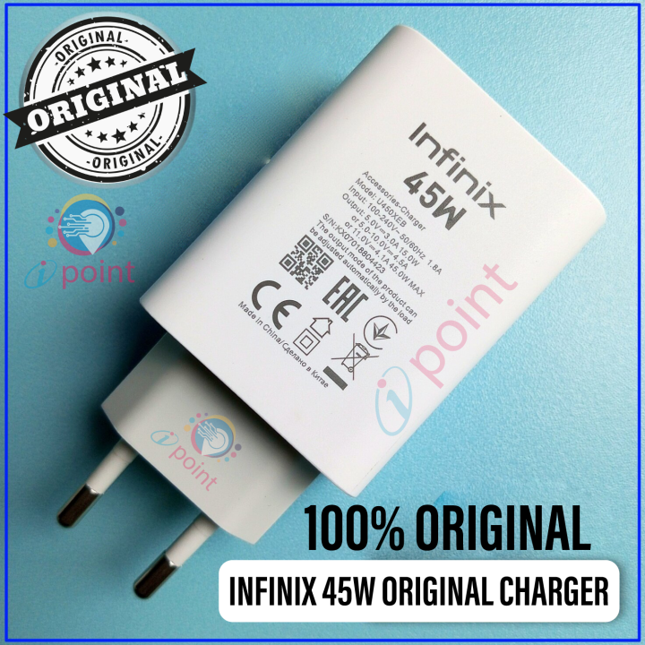 Infinix Original 45W Fast Charger | Original Infinix 45W Fast Charging ...