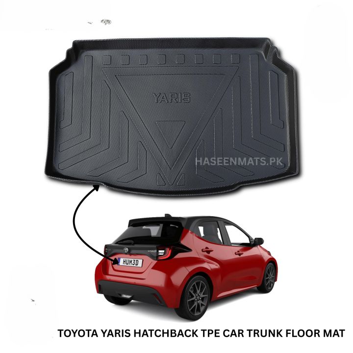 Toyota Yaris Hatchback TPE Trunk Mat Cargo Mat | Daraz.pk