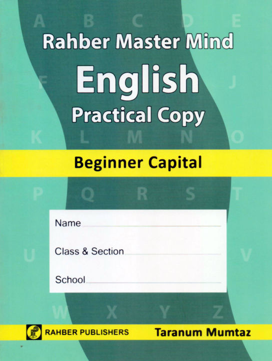 rahber master mind english practical copy beginner capital | Daraz.pk