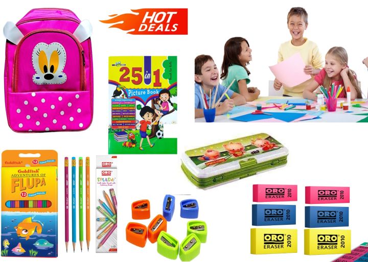 My Easy Learner School Bag Gift Pack | Full Stationery Set for Kids ...