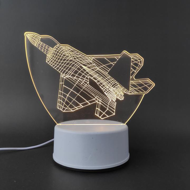 F35 Fighter Jet Acrylic Lamp | Daraz.pk