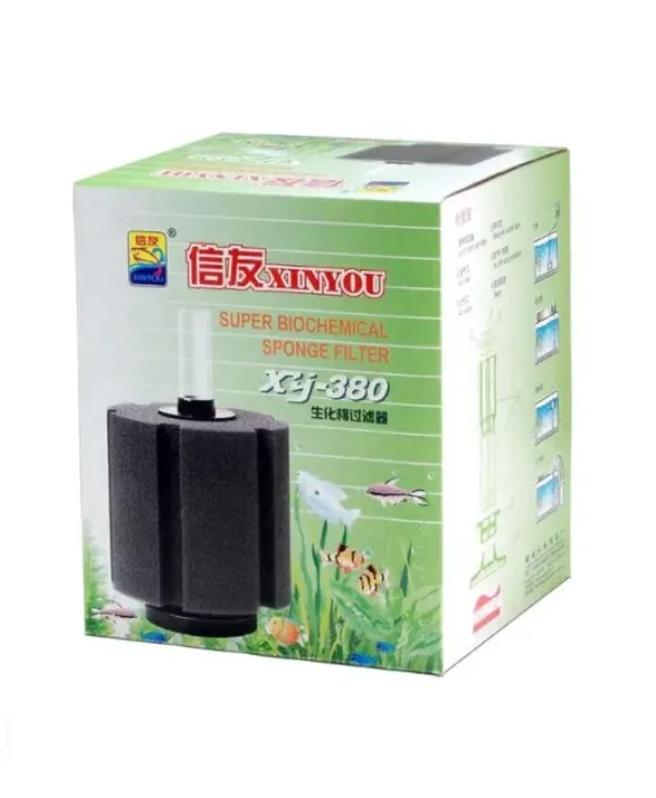 BIOCHEMICAL SPONGE FILTER FOR Large Size Big Fish Tank - Model XY 380 ...