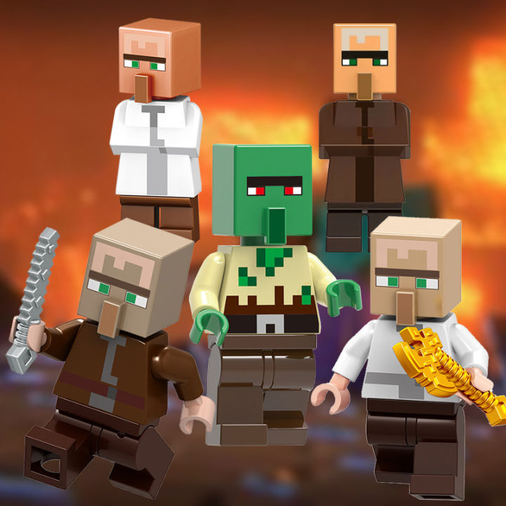 mc My World boss Building Block Minifigure Game Peripheral Characters ...