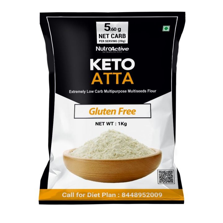 NutroActive Keto Atta Gluten Free Ultra Low Carb Flour - 1kg | Daraz.pk