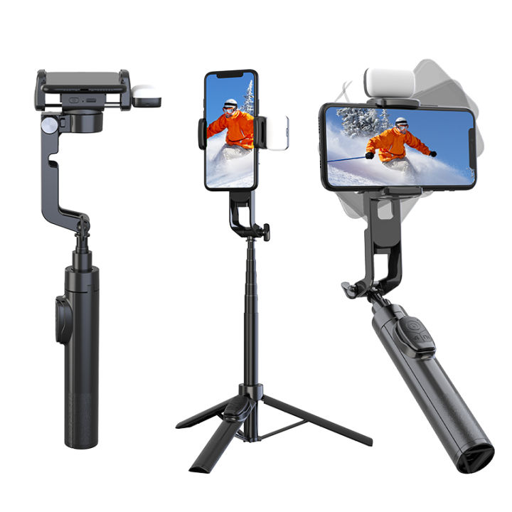 A8s Gimbal Stabilizer Tripod with 360° Rotation – Handheld Smartphone ...