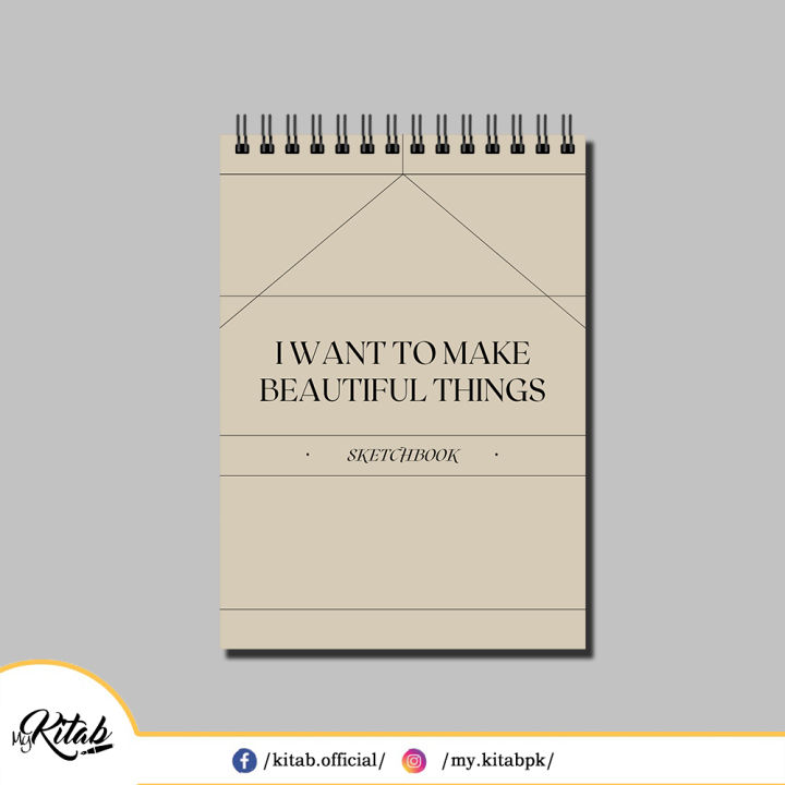 MyKitab - A4 Make Beautiful Things Sketch Book 20 sheet Scholar | Daraz.pk