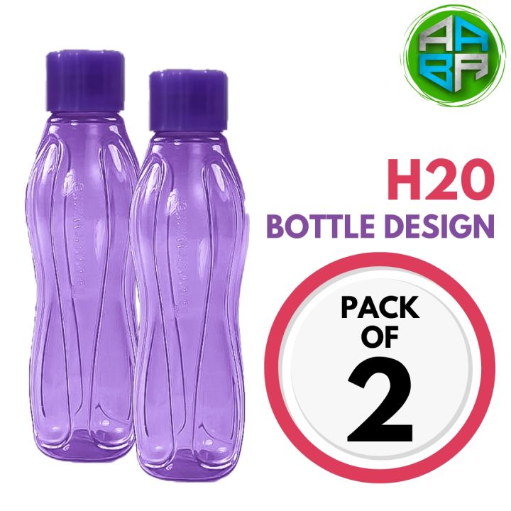 H2O SERIES Set Of 2 Bottles Fridge Handle Bottle Refrigerator Design Unbreakable PET Water ...