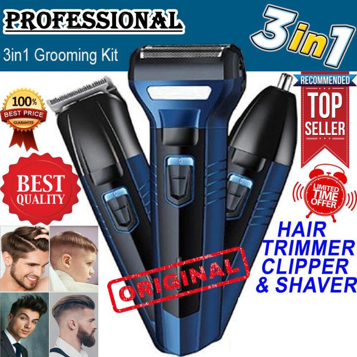 NEW 6330 , 6331 Hair Clipper Razor Shaver Nose Trimmer - 3 in 1 beard ...