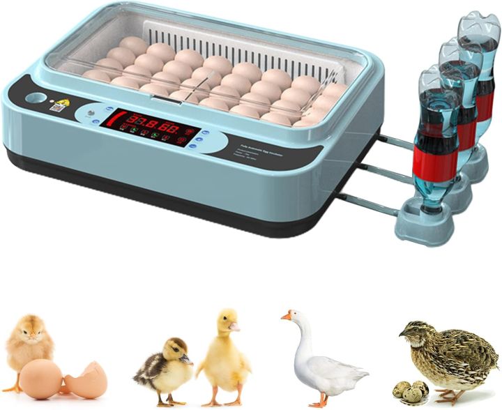 64 Eggs Intelligent Automatic Incubator dual power supply AC/DC with ...