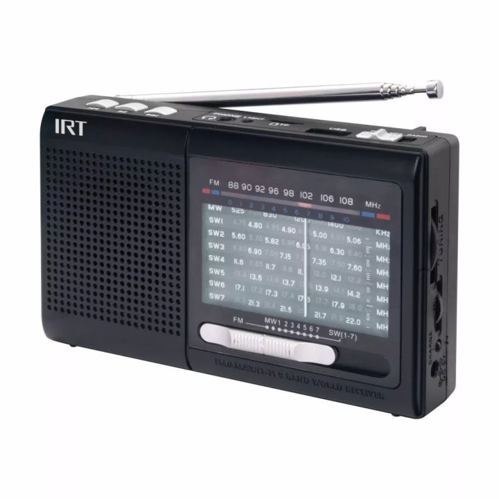 Rechargeable 9 Bands, Radio with, Earphone Jack, USB and Micro SD Input ...