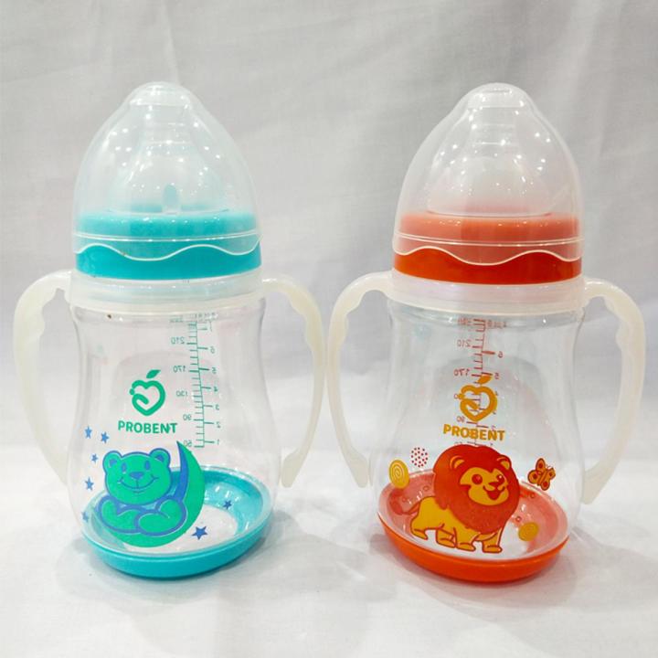 PROBENT Transparent Plastic Baby Feeder With Handle - 280ml / 8oz ...