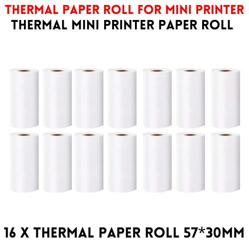 Mini Printer Thermal Paper Roll For Printing ( SIZE 57*30mm ) Thermal ...
