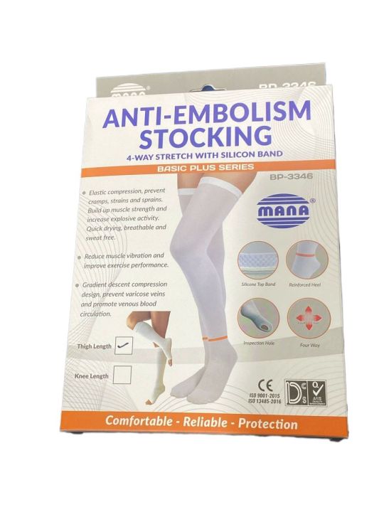 Medicare Anti-Embolism Thigh Length Compression Stockings – Medical ...