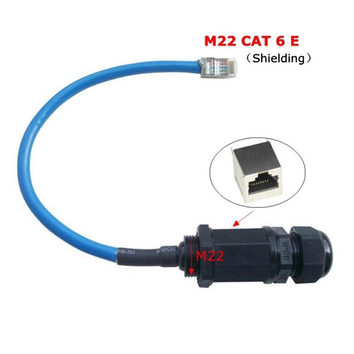 【3C VictoryEagle Store】Waterproof RJ45 plug connector CAT 6 6E Ethernet ...