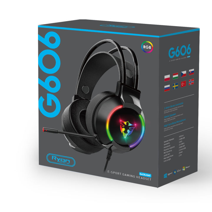 G606 Gaming Headset – 7.1 Surround Sound, Noise-Canceling Mic, RGB ...
