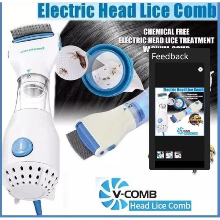 v comb electronic head lice removal machine anti lice machine | Daraz.pk
