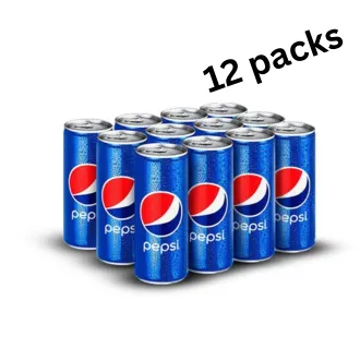 Pepsi Slim Can 250ml – Refreshing Cola in Sleek Cans (Carton of 24 ...