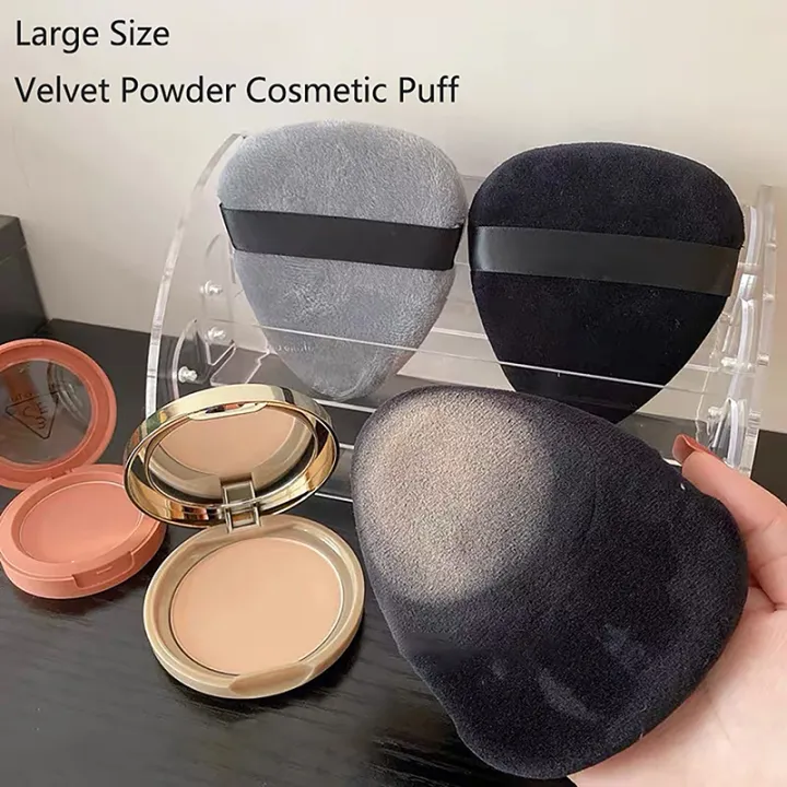 1Pc Large Drop Shape Velvet Powder Cosmetic Puff Women Soft Makeup ...
