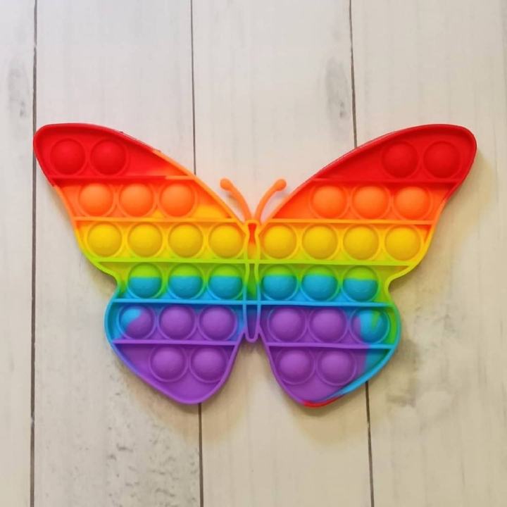 Pop it fidget toy stress reliever best design popit butterfly design ...