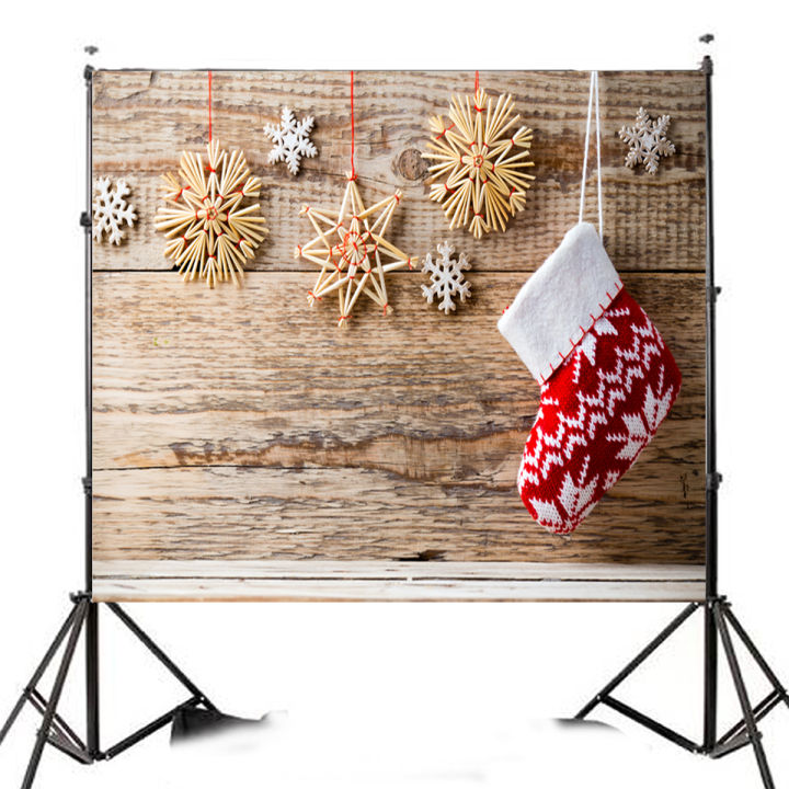 5x7FT Christmas Sock Children Snow Vinyl Background Photography Studio ...
