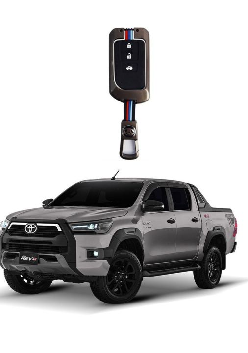 Toyota Revo / Hilux 2016–2024 Metal Key Case | Zinc Alloy Smart Key ...