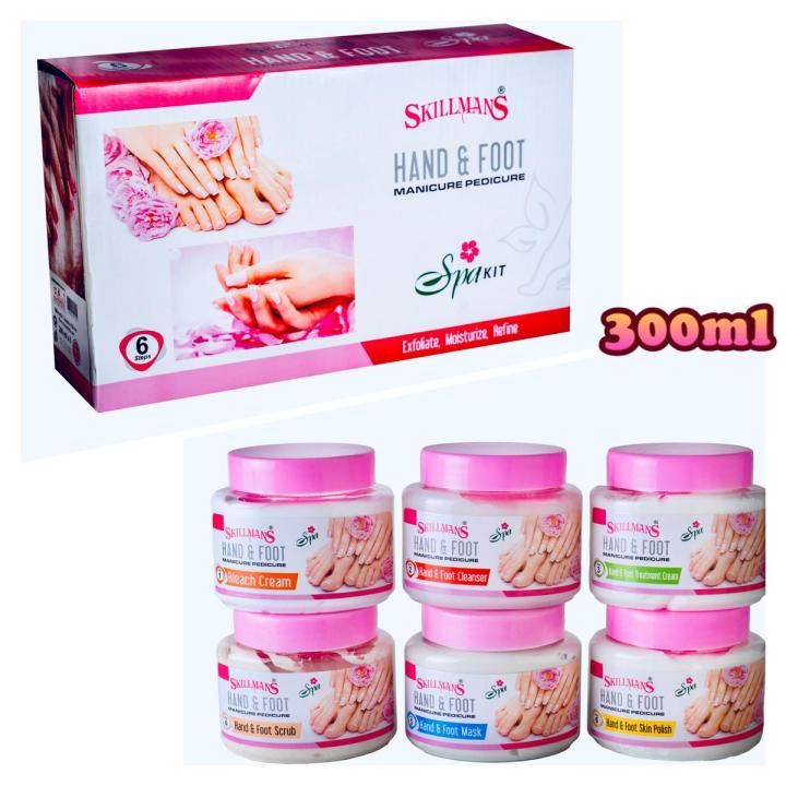 Skillmans Manicure & Pedicure Spa Kit | Salon size 6x300ml | Daraz.pk