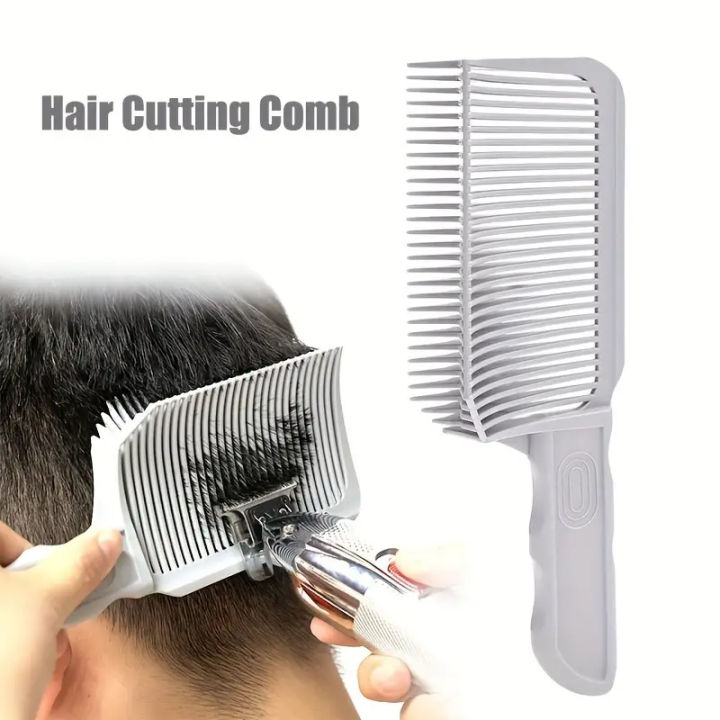 1pc Fade Comb, Professional Barber Cutting Comb, Flat Top Men's Hair ...