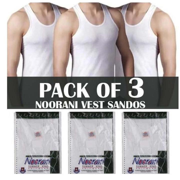Pack of 3 Noorani | Banyan | Vest | Sando | Inner wear |- White For Kid ...
