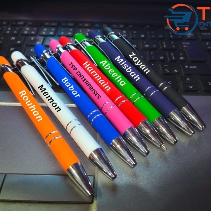 Customized Ballpoint Pens with Stylus Name Message Logo Engraved, Gift ...