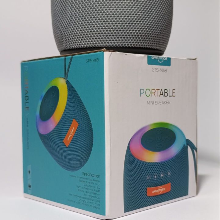 Greatnice Speaker – Portable Greatnice gts-1468 Bluetooth Speaker, LED ...