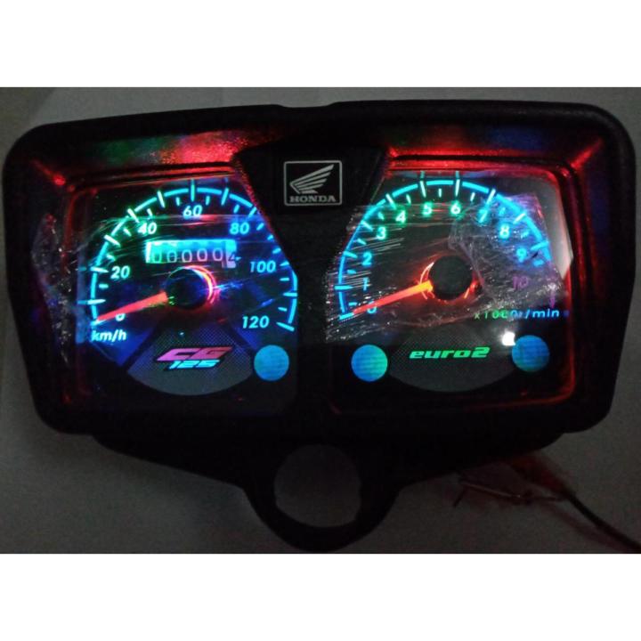 Multi colour LED Backlight Meter Speedometer for CG 125 Motorcycle ...