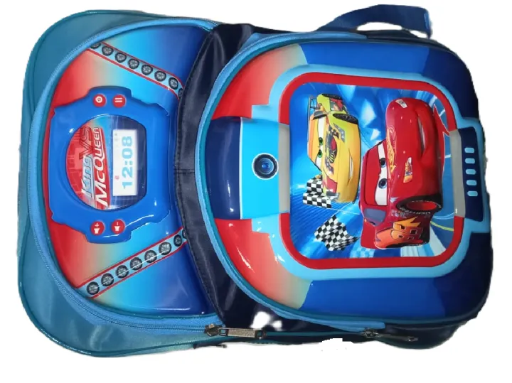 pro japne bag NOVEX Disney Racing Car School Backpack for Kids |18 Inch ...